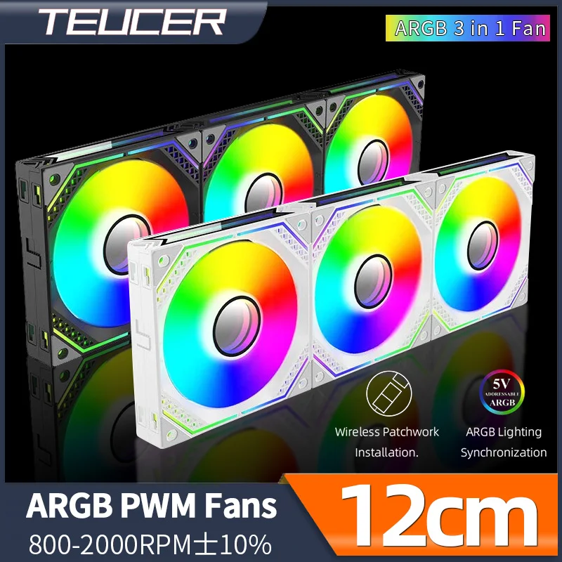 TEUCER-JM-2-Wireless-Splicing-Magic-Case-Fan-12V-PWM-Espelho-Circular ...