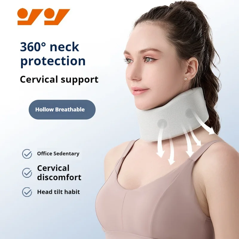 Adjustable Cervical Neck Support Brace Breathable Sponge Protector For ...