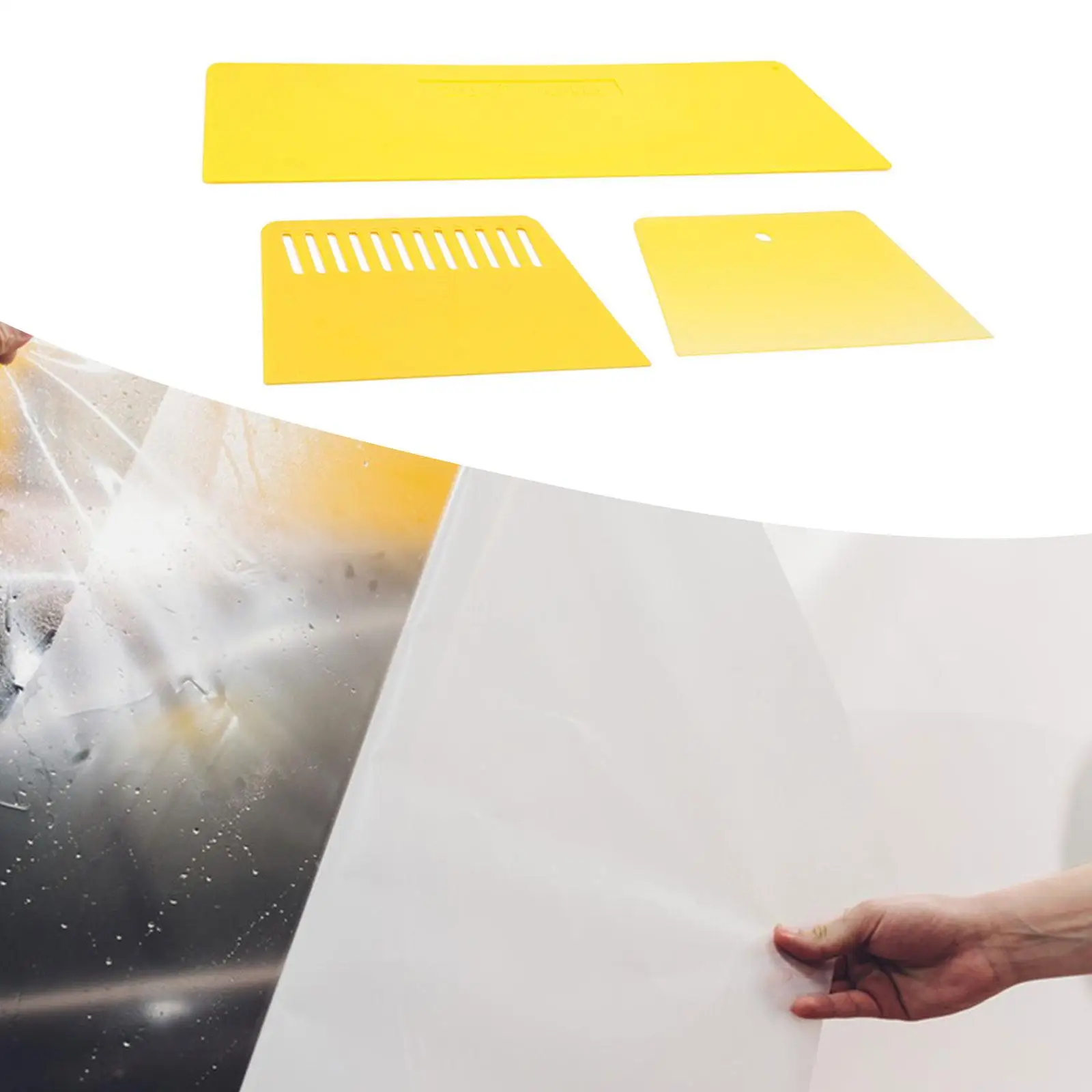 3-Pieces-Auto-Body-Filler-Spreaders-Pp-Putty-Tool-Flexible-Edge-Yellow ...