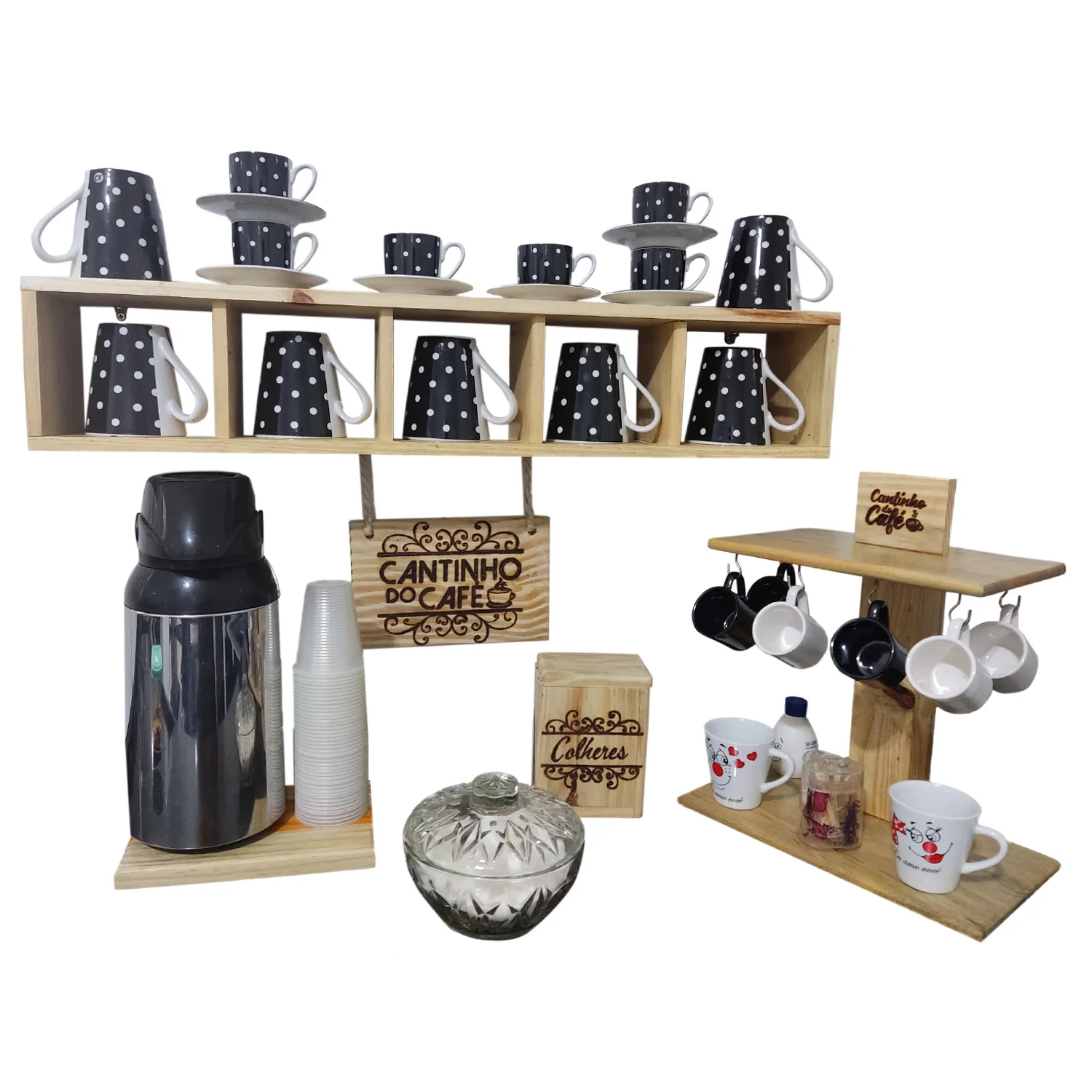 Cafés Madeira: O Conjunto de Madeira RIKINTE para Cantinho do Café que ...