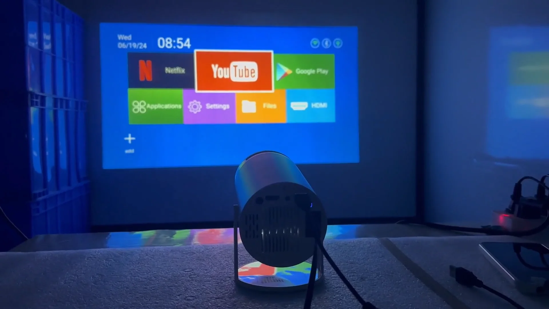 Mini Projector - HY300 4K Mini Projector with wifi and bluetooth ...
