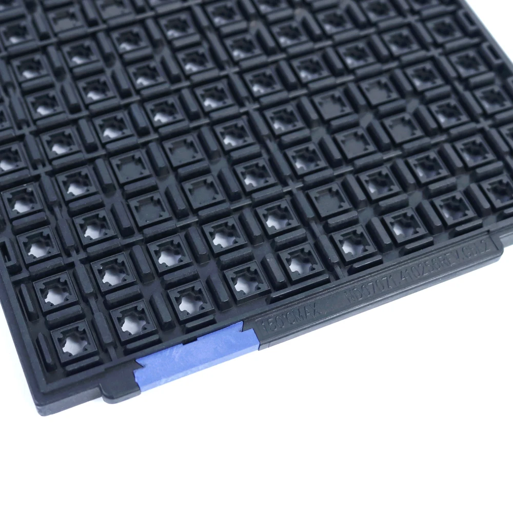 Q ICT IC Tray Pick And Place Qfn QFP LQFP Black Antistatic PPE MPPO ESD ...