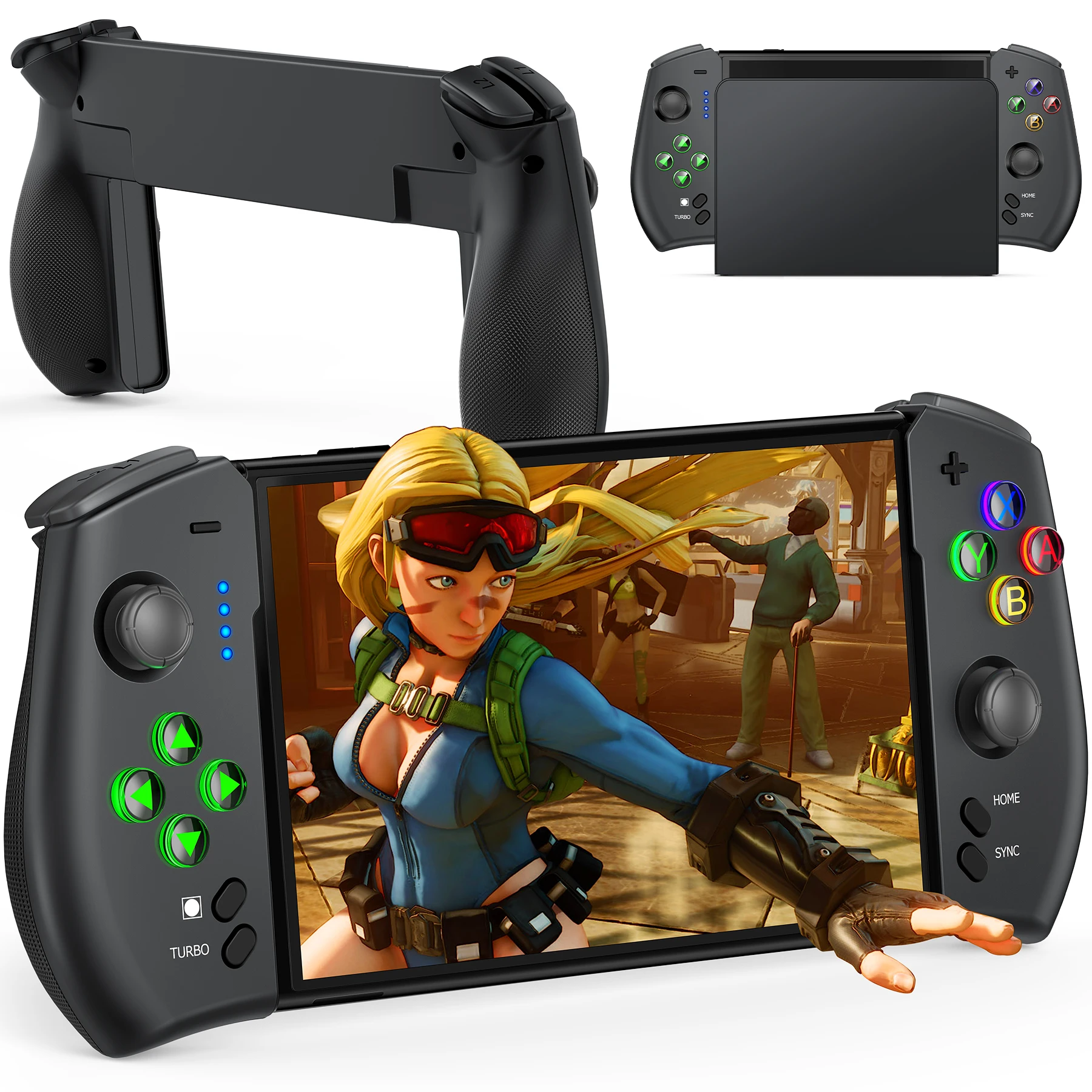 Controlador de mano inalámbrico para Nintendo Switch/Switch, Mando de ...