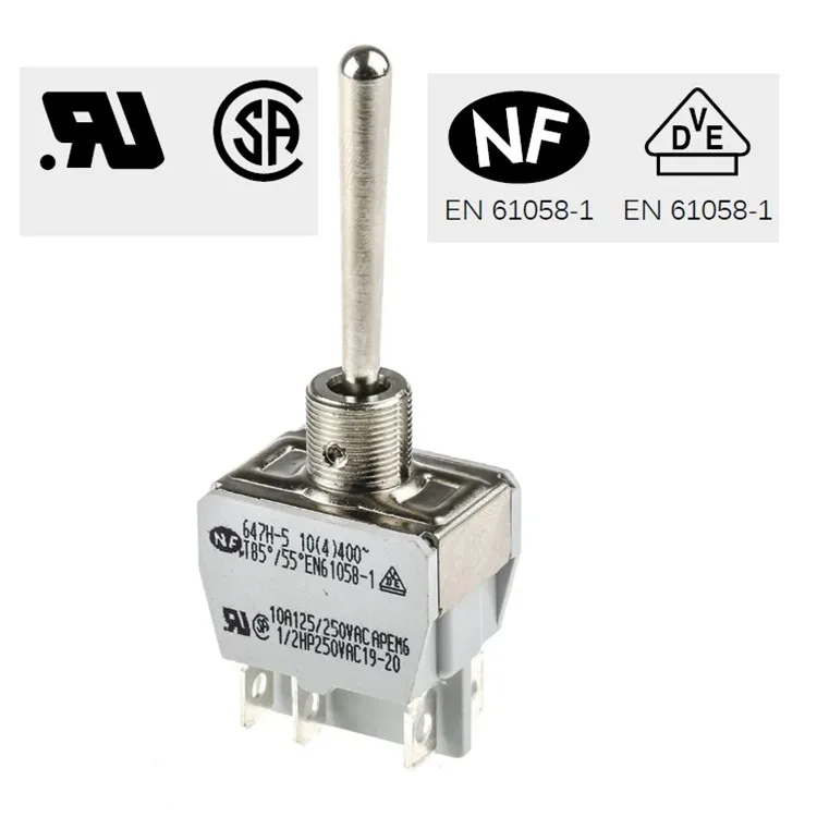 1pcs-647H-2-5-APEM-elongated-lever-flat-handle-six-legged-three ...