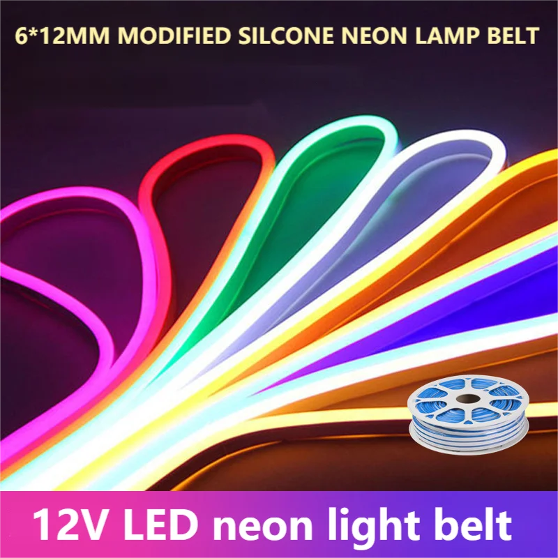 50M Large Roll LED Neon Lamp With 12V 6 * 12MM 2835 Low-Voltage High ...