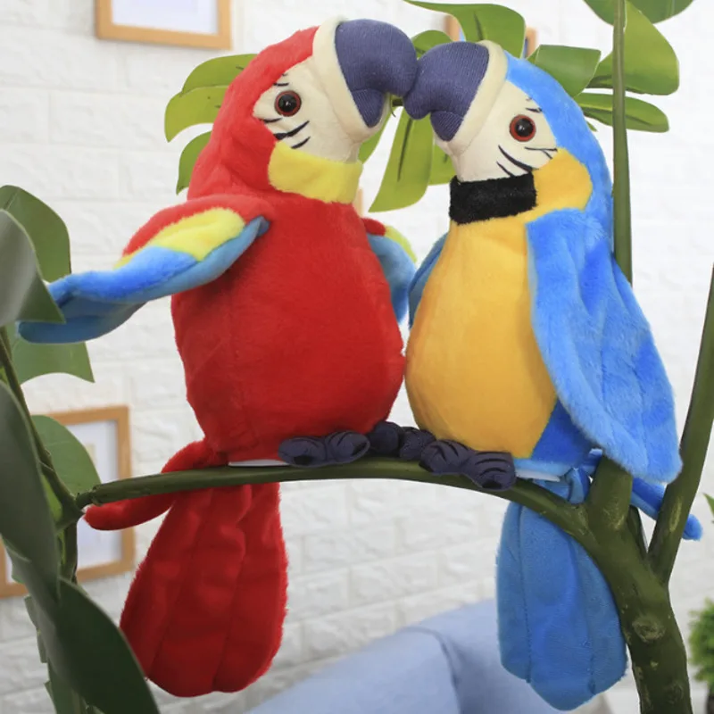 Electric Talking Parrot Plush | Talking Toys Gift Animals | Parrot ...