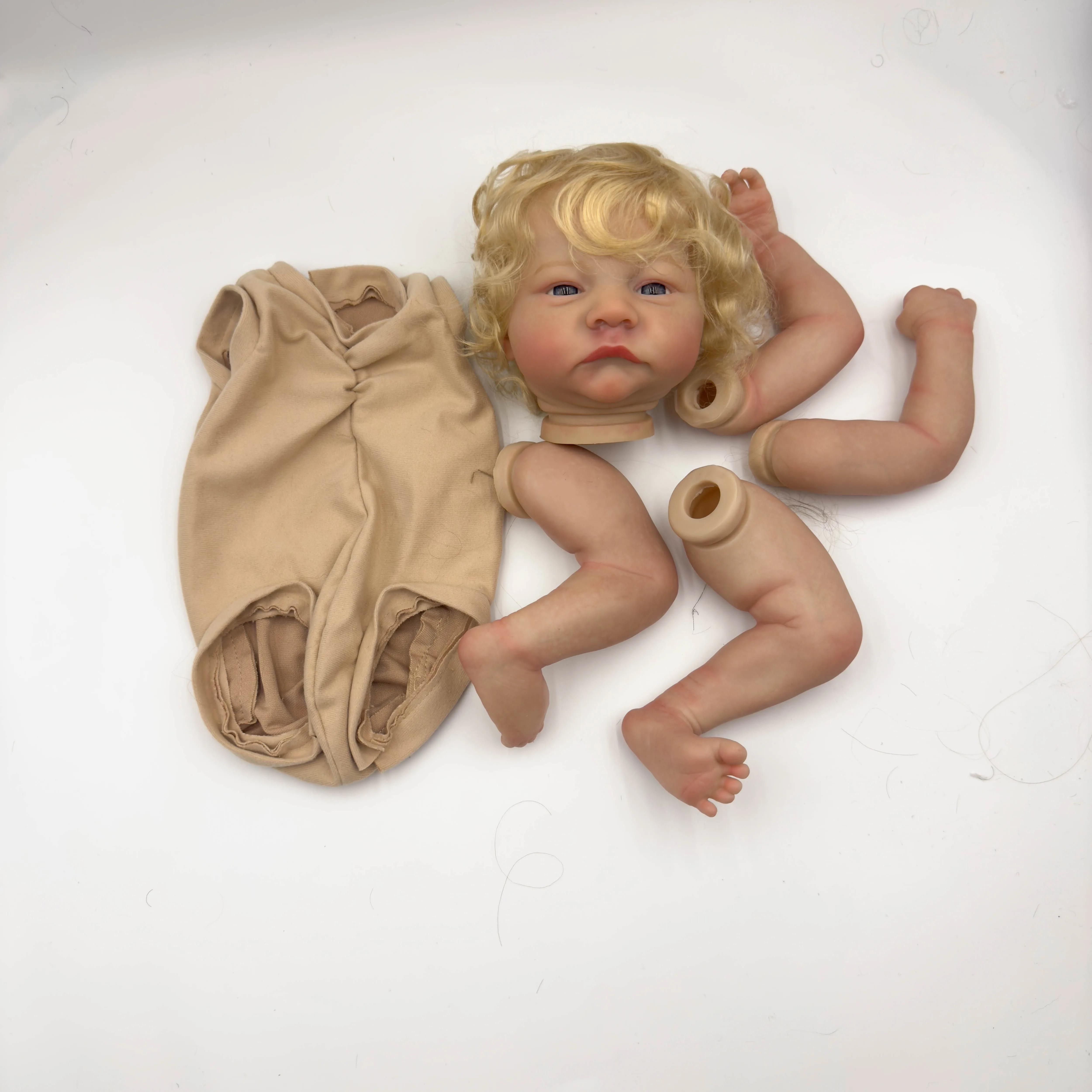 NPK19inch Levi Awake Already Painted Reborn Doll Parts Lifelike Baby 3D ...
