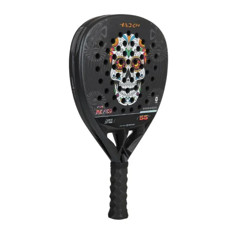 2024 Hot Padel Tennis Racket Carbon Fibre Composite Diamond Shaped EVA ...