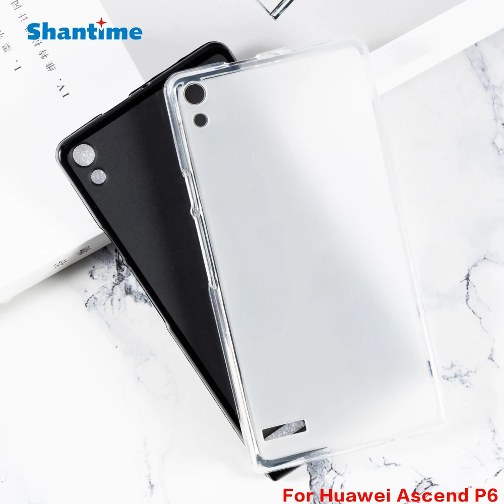 Funda protectora de silicona para teléfono Huawei Ascend P6, carcasa ...