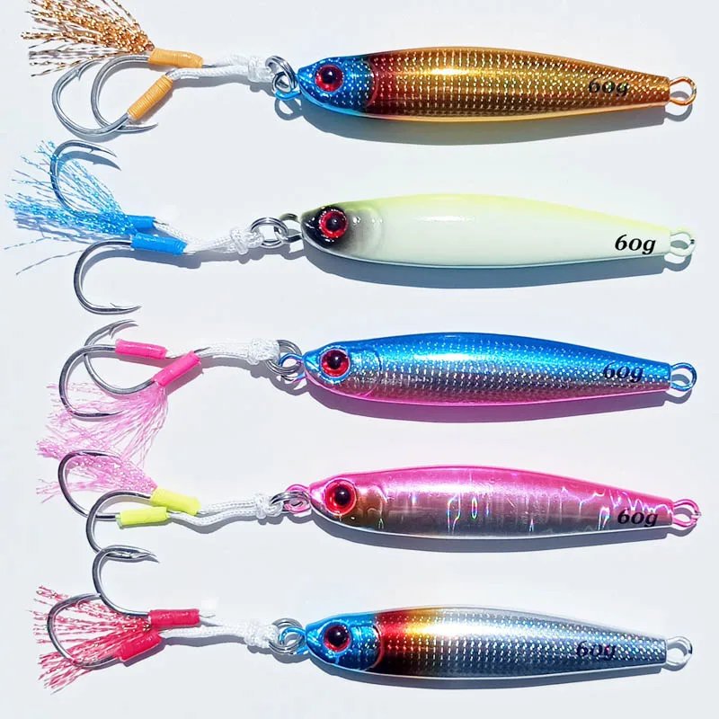 Luminous-Jig-for-Sea-Bass-Fishing-Slow-Jig-Lead-Fish-Jig-Knife-Metal ...
