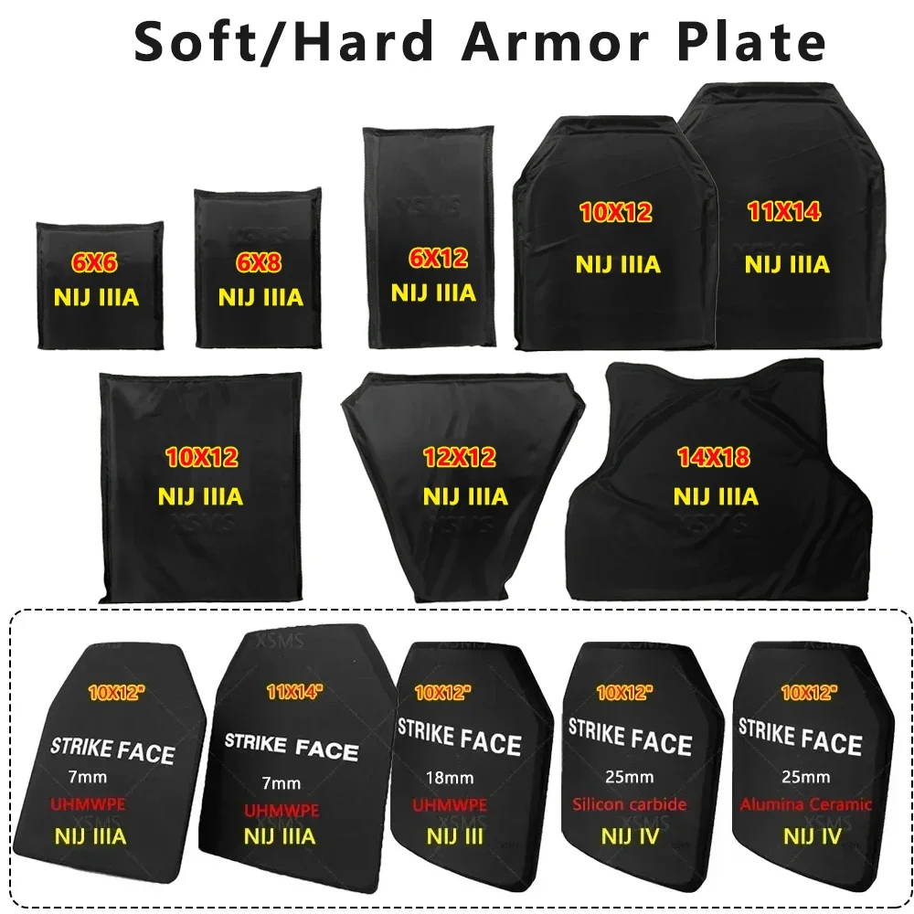 NIJ-IIIA-NIJ-III-Soft-Hard-Bulletproof-Plates-Ballistic-Vest ...