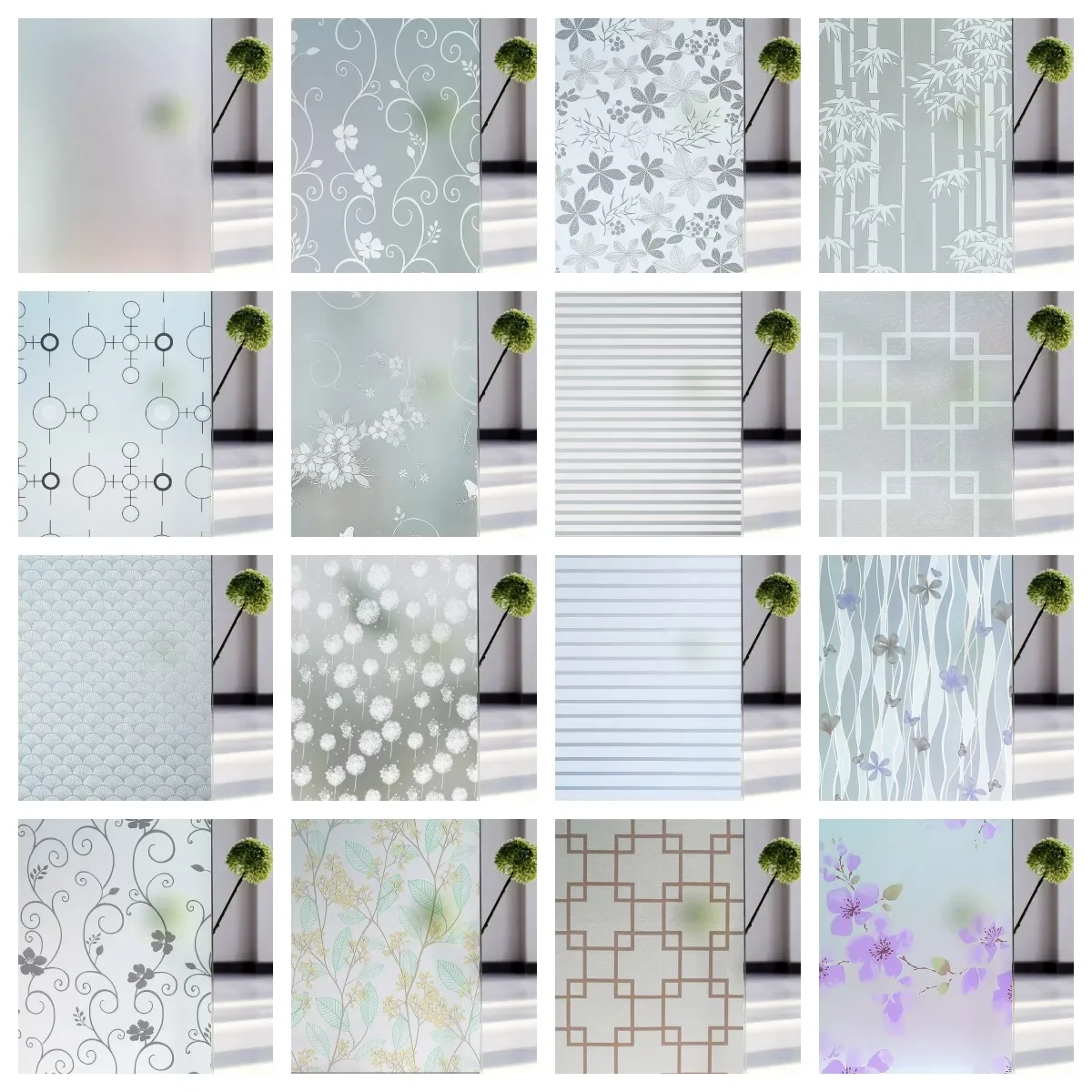 Privacy-Window-Film-Sun-Protection-UV-Blocking-Self-adhesive-Film-for ...