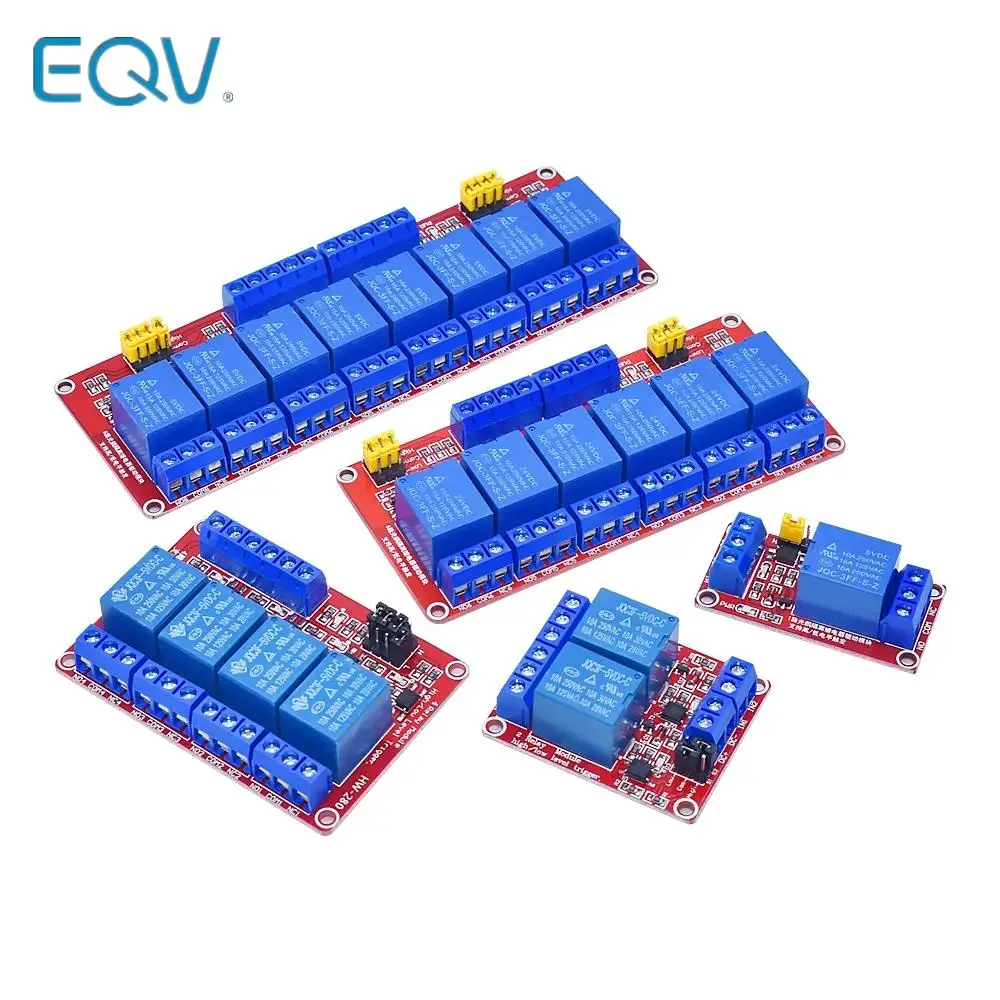 1-2-6-4-8-canali-5V-12V-24V-modulo-rel-scheda-scudo-con-accoppiatore ...