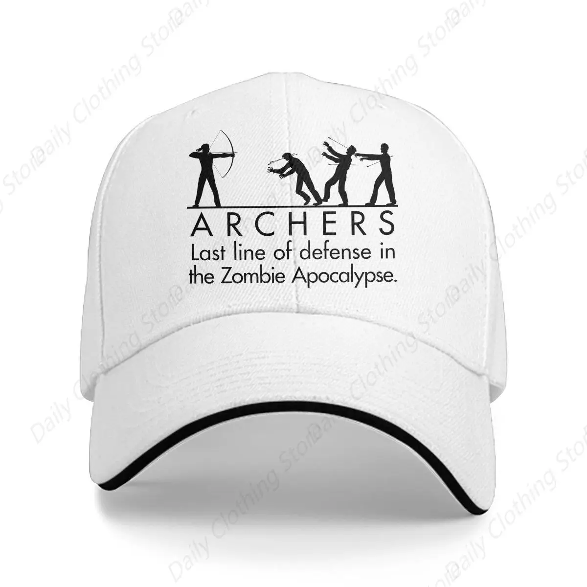 Archery-Vs-Zombies-Baseball-Cap-Men-Women-S-Sports-Adjustable-Adult-Dad ...