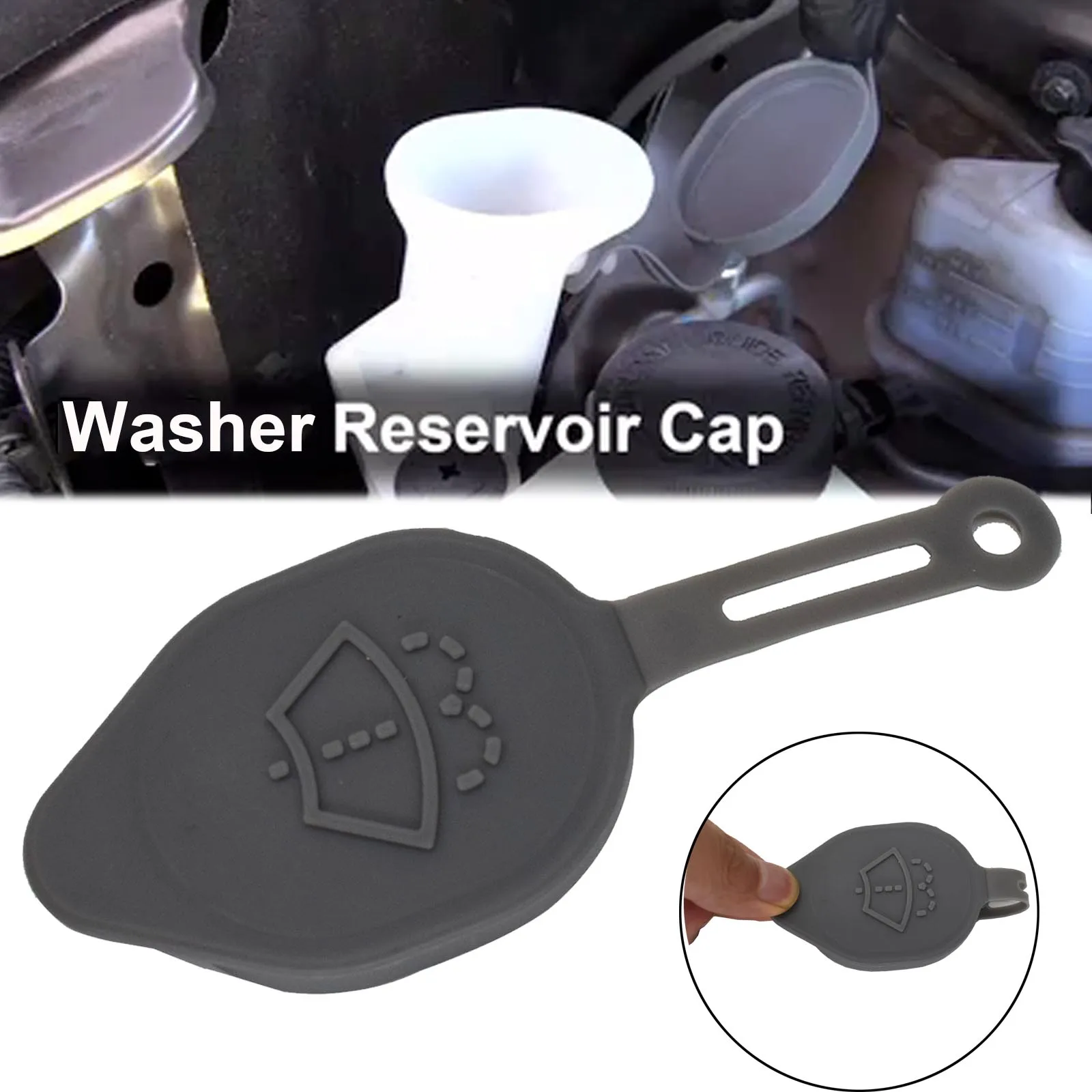 Car Windshield Wiper Washer Fluid Reservoir Cover Water Tank Bottle Lid ...
