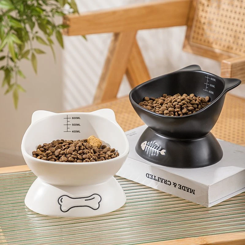 Large-Caliber-Dog-or-Cat-Bowl-Drinking-Water-Food-Stuff-High-Feet ...