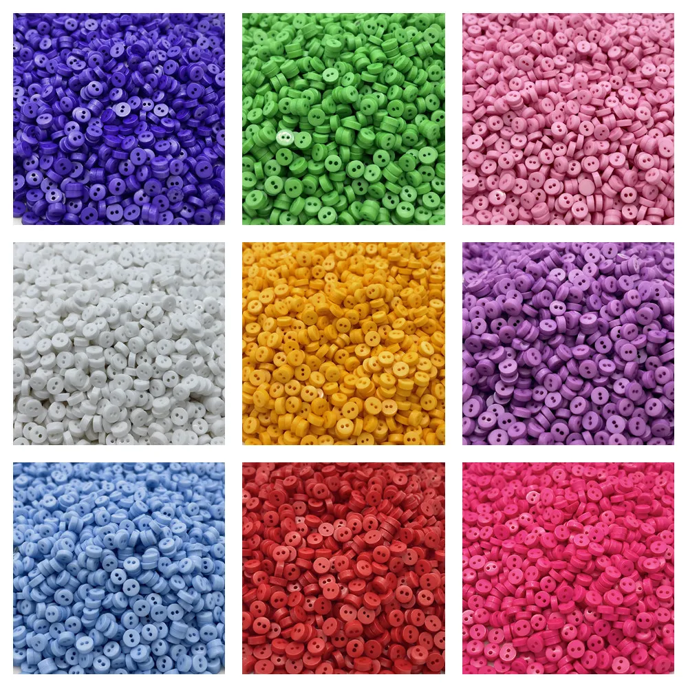 U-PICK-1000pcs-6mm-Mini-Round-Tiny-Buttons-Plastic-Sewing-Doll-Clothes ...