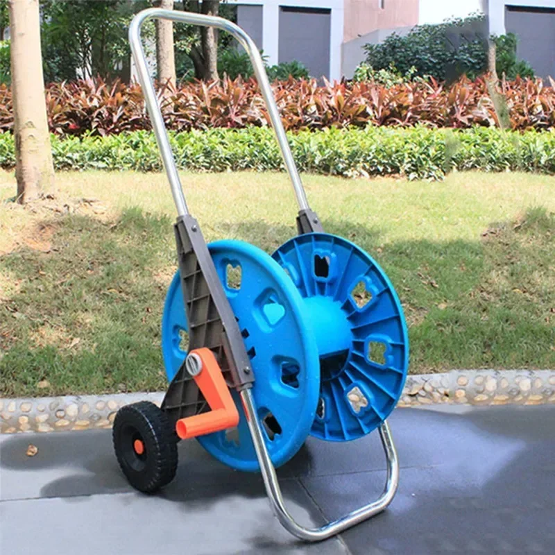 Portable Garden Hose Reel Cart Hand-push Hose Trolley 30/50/80m Hose ...