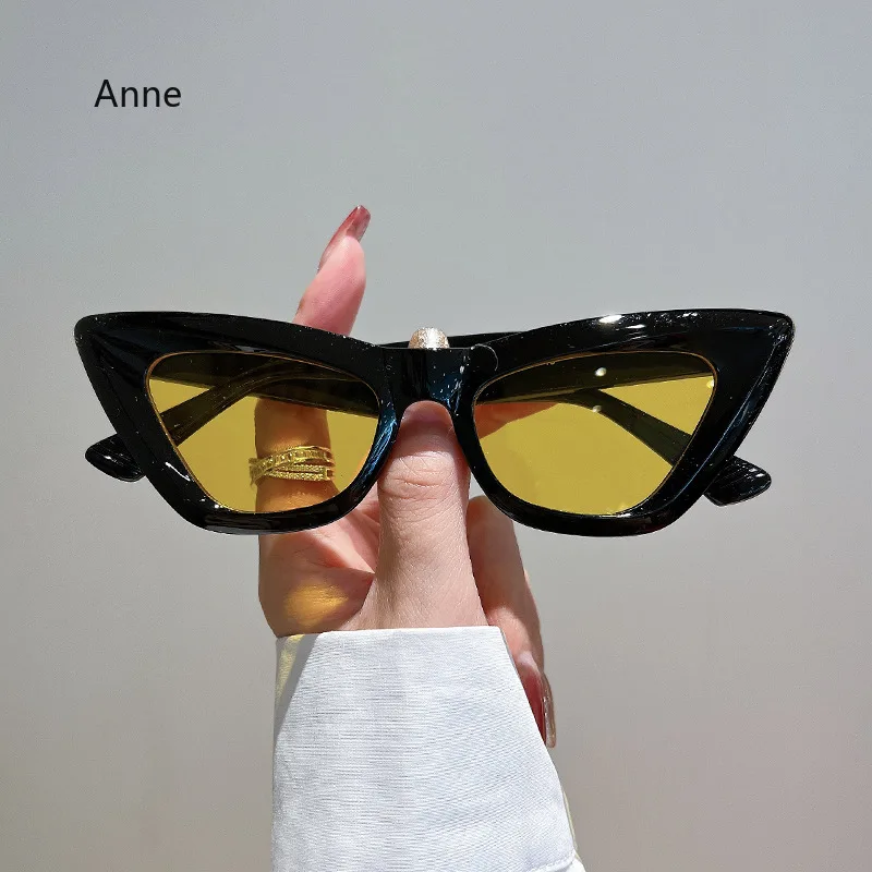 Vintage Triangle Sunglasses Women 2024 New in Fashion Irregular Candy ...