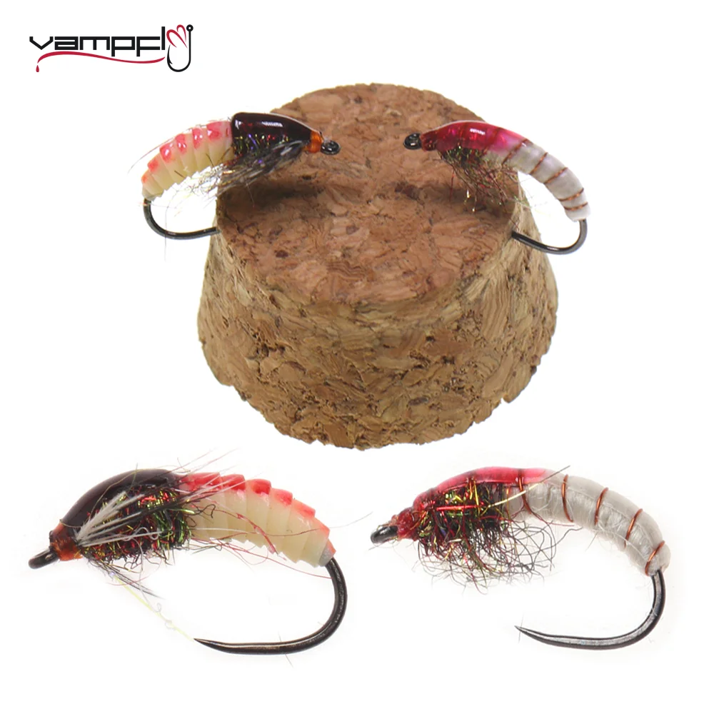 Vampfly-5pcs-6pcs-Realistic-Nymph-Scud-Fly-Caddis-Czech-Nymph-Bug-Worm ...