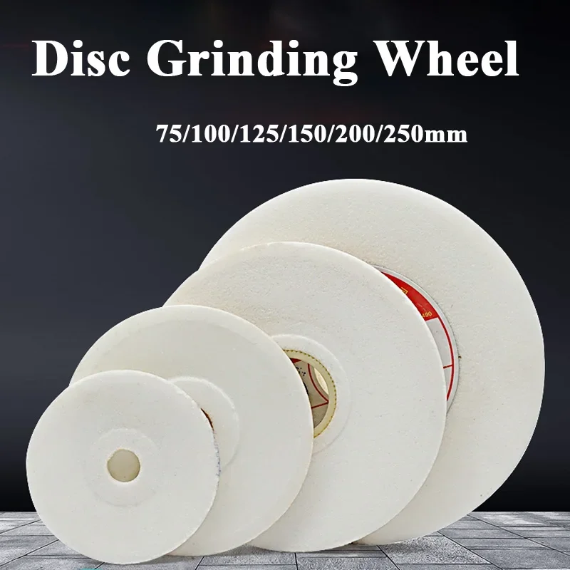 Disc-shaped white corundum grinding wheel D75/100/125/150/200/250mm Red ...