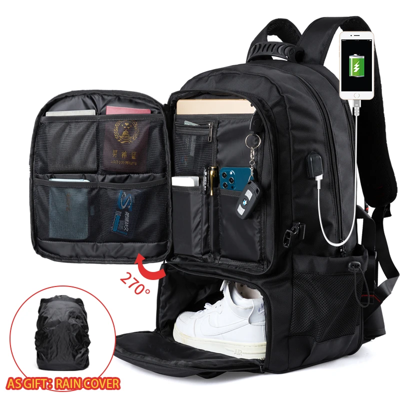 Large Capacity Business Backpack For Men Traveling Bag 17.3 inch ...