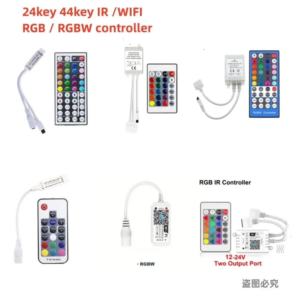 Led-Controller-LED-IR-RGB-Controler-box-1-to-2-Controller-IR-Remote ...