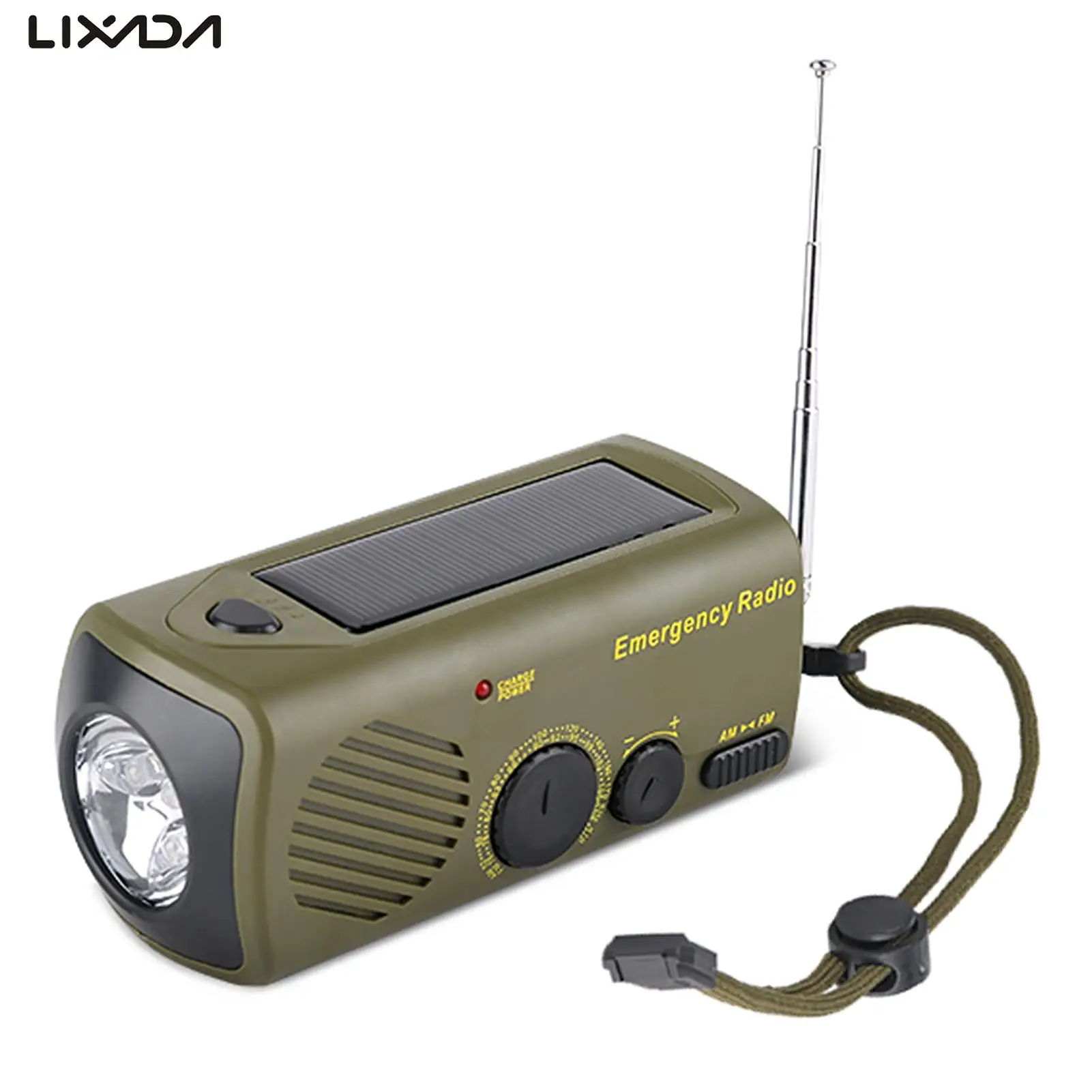 Outdoor-Emergency-Radio-Portable-Solar-Charging-Hand-Crank-USB ...