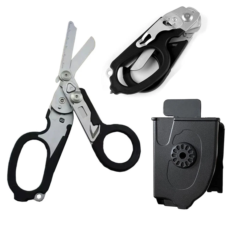 Multifunction Tactical Scissors Folding Scissors Outdoor Survival Tool ...