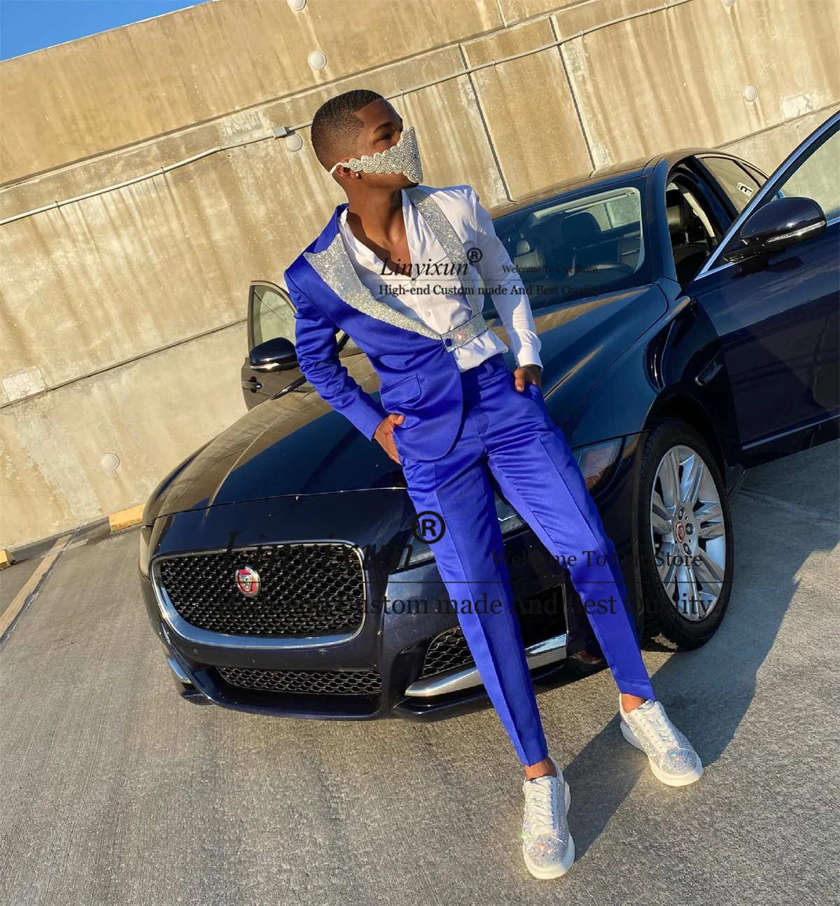 Fashion-Half-Men-Suits-Glitter-Sequins-Lapel-Groom-Tuxedos-2-Pieces-Set ...