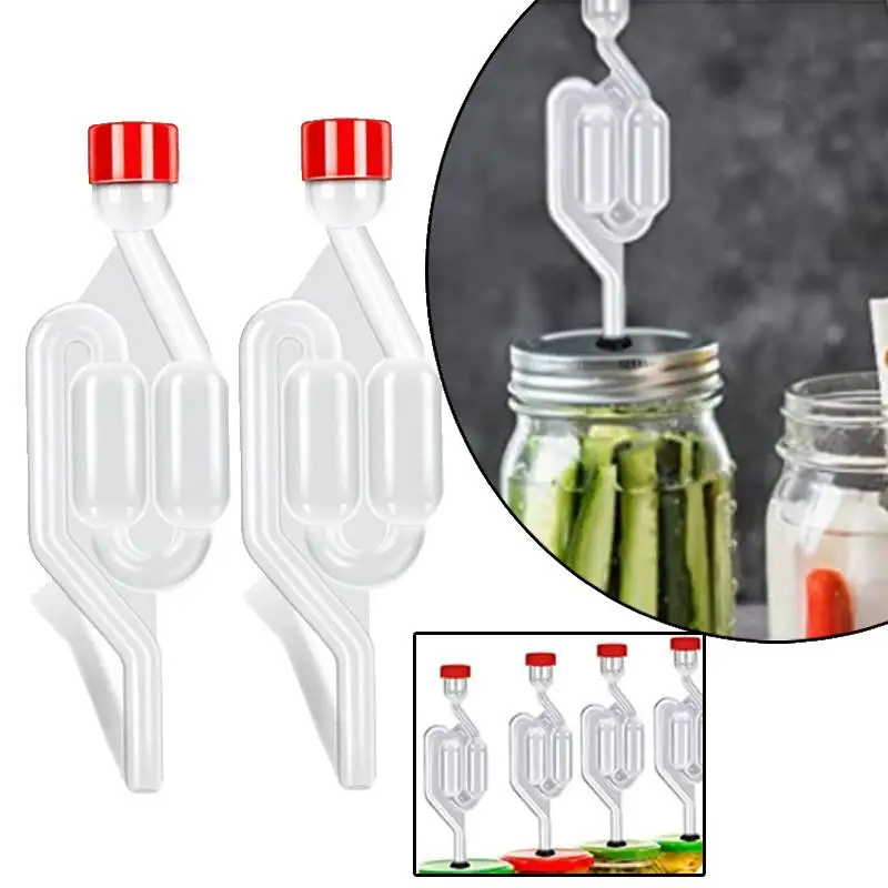 One-way-Wine-AirLock-Beer-Brewing-Fermentation-Check-Valve-Plastic-Air ...
