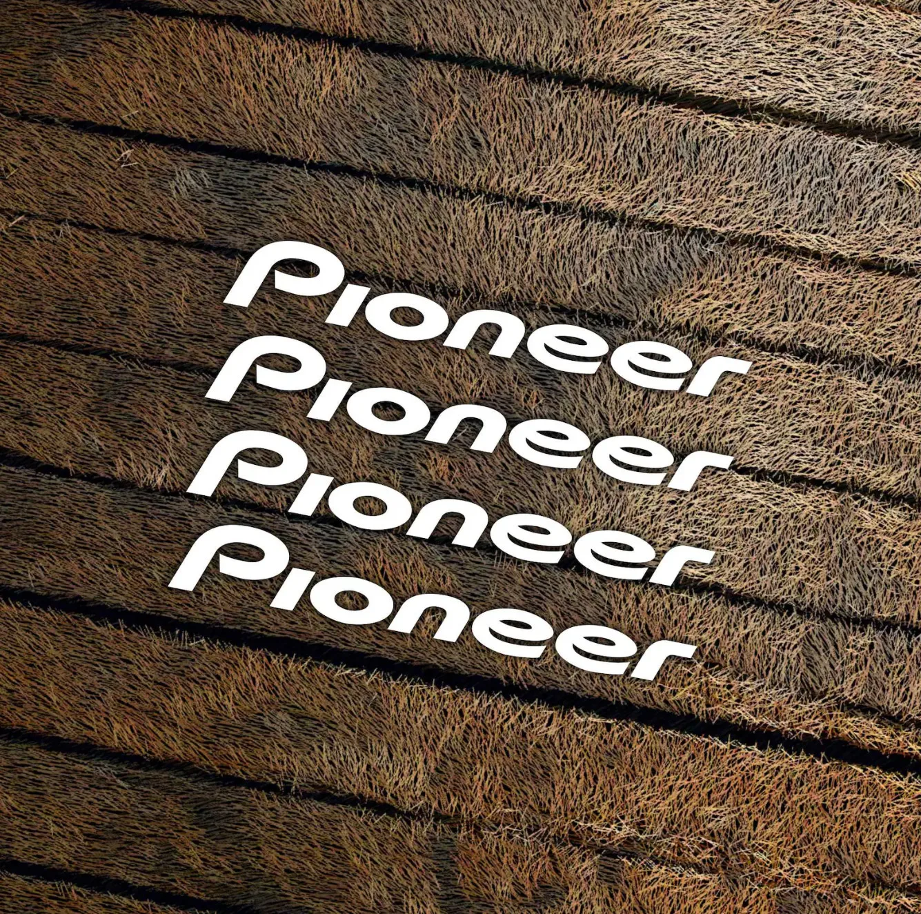 120X17 mm Pioneer stickers decals die cut vinyl aufkleber pegatinas ...