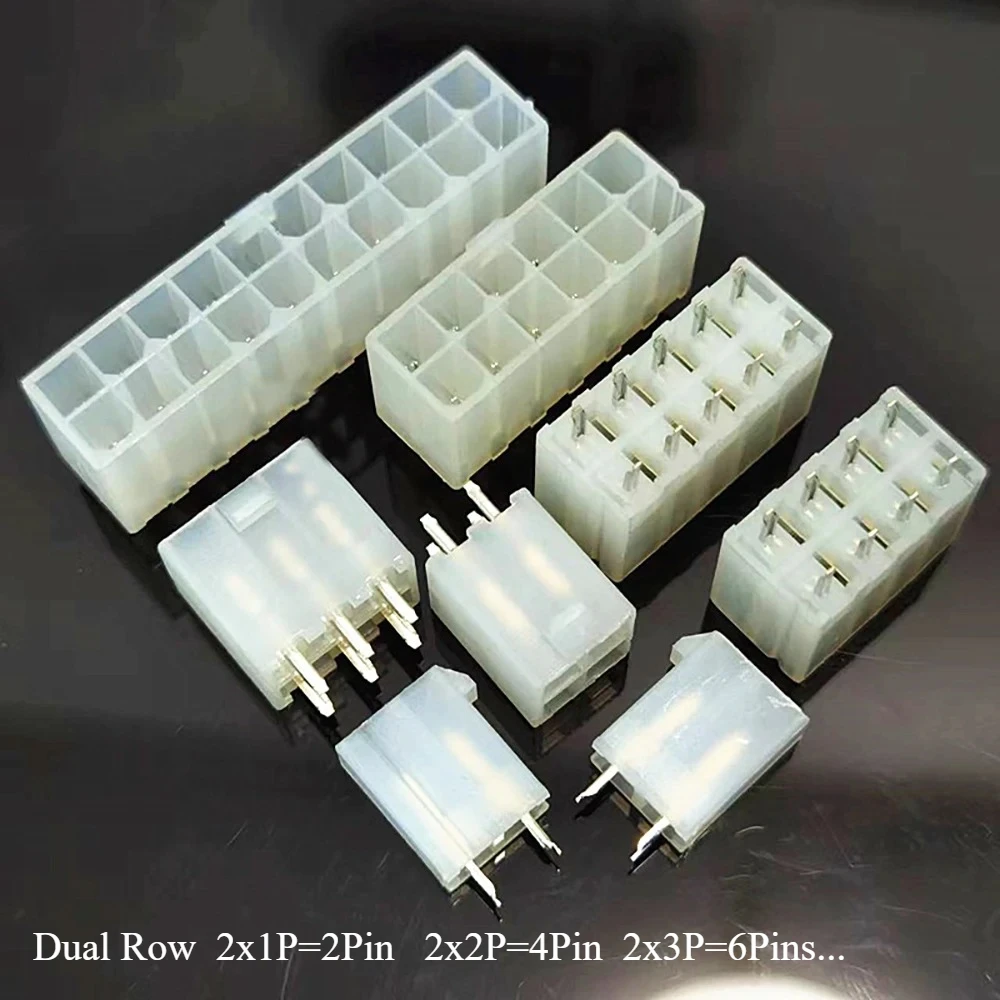 10Pcs MX4.2 5557 4.2mm Dual Row Straight 5569-2x1/2/4/6/8/10/12A 2P ...