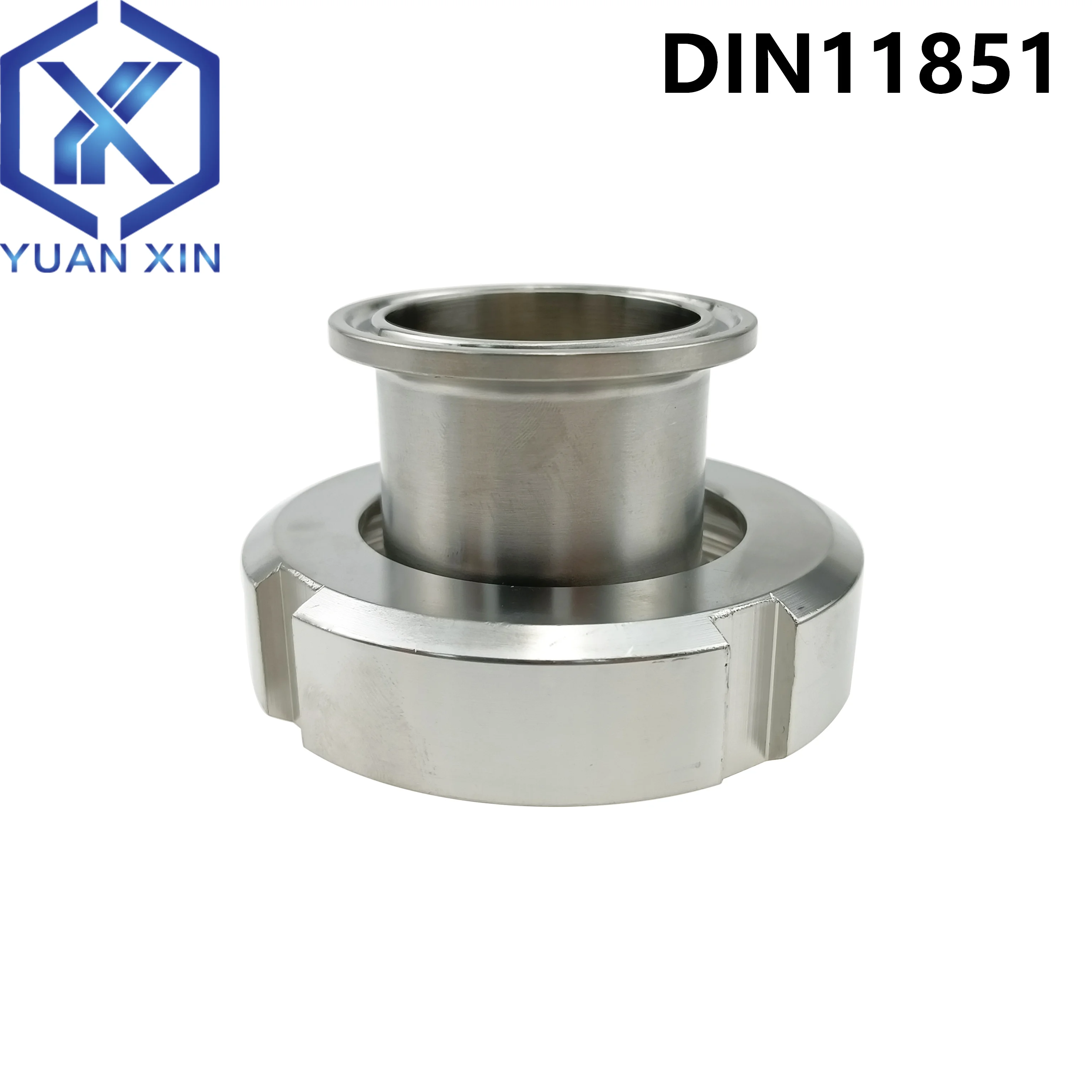 DIN11851 Weld Male to Tri Clamp Adapters DN20 DN25 DN32 DN40 ( TC 50 ...