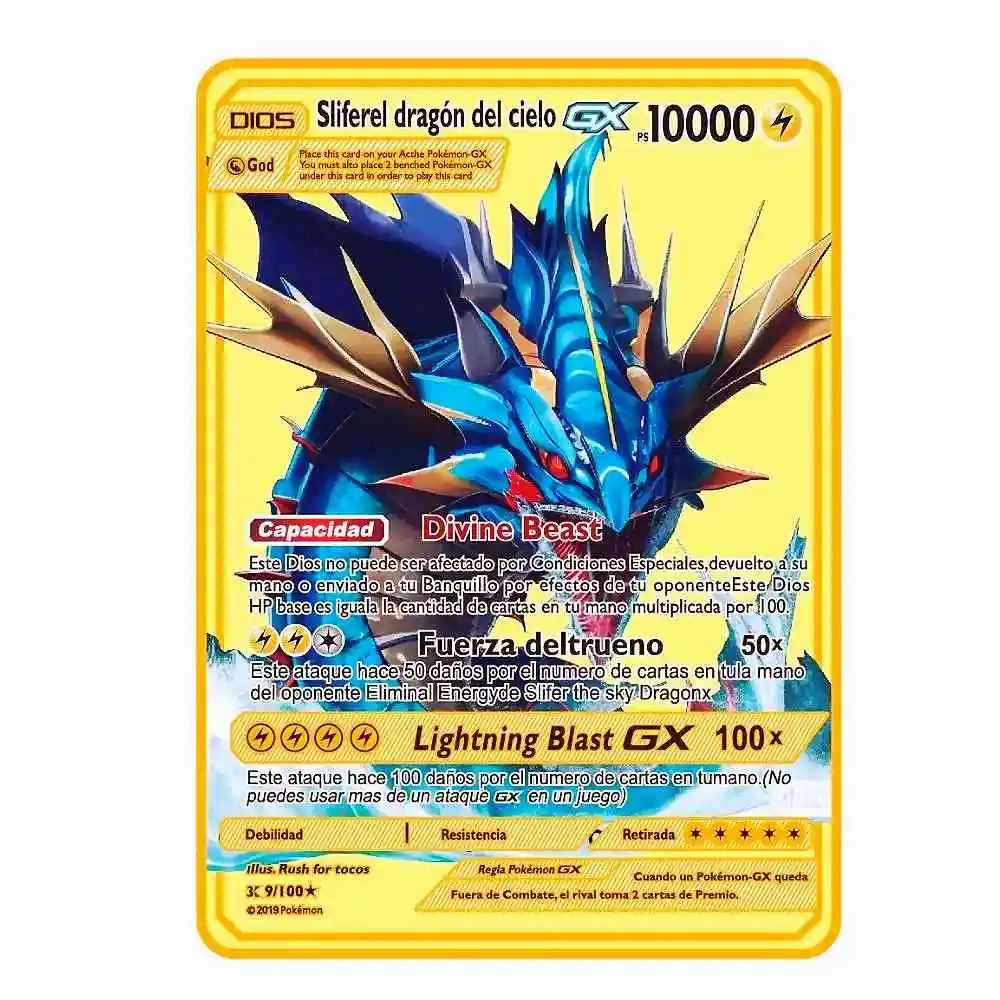Metal Pokémon Letters Card Pikachu Vmax Charizard Lugia Vstar Mew Anime ...