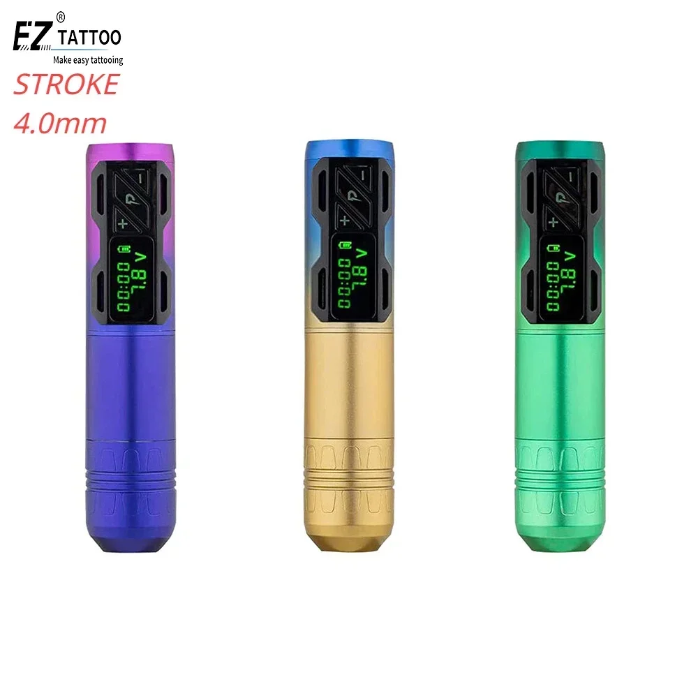 EZ-tattoo-Stroke-Length-4-0mm-gradients-color-P2S-rechargeable-battery-tattoo-machine-wireless ...