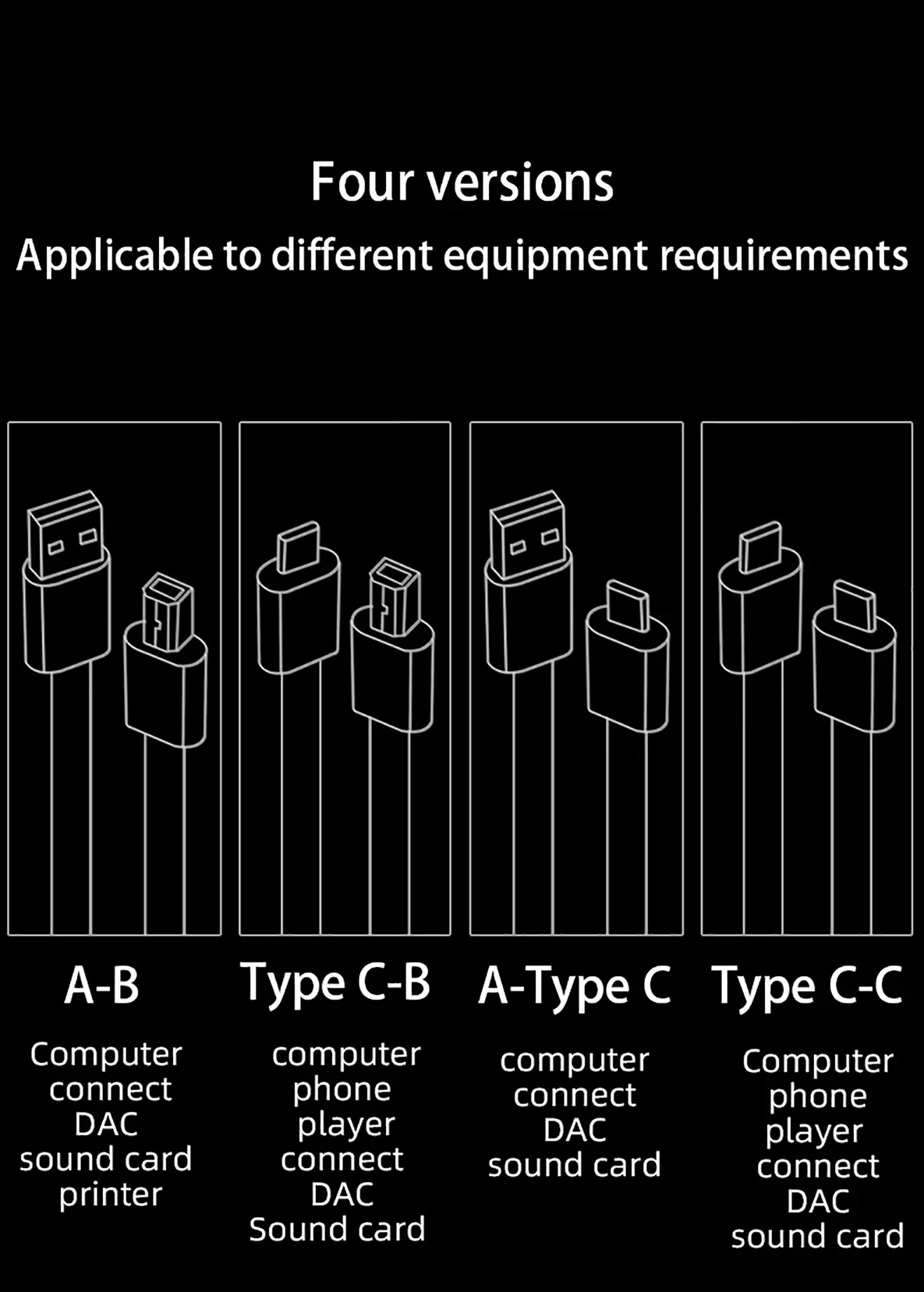 Ataudio-cabo Usb Hifi A-b C-b C-c Digital Ab Audio A Para B High-end ...