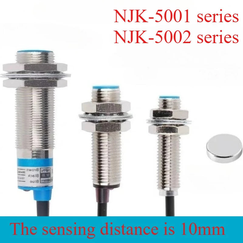NJK-5002C 5002A 5002B 5002D Hall Sensor Proximity Switch M12 NPN DC 3 ...