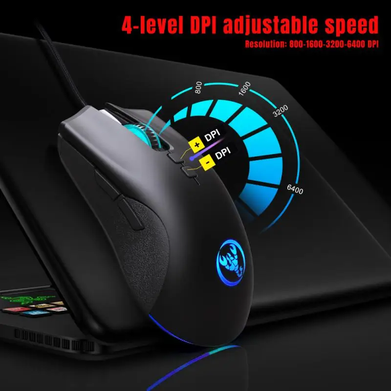 Professional-Wired-Mouse-Colorful-Luminous-7D-Gaming-Mouse-Gaming-Wired ...