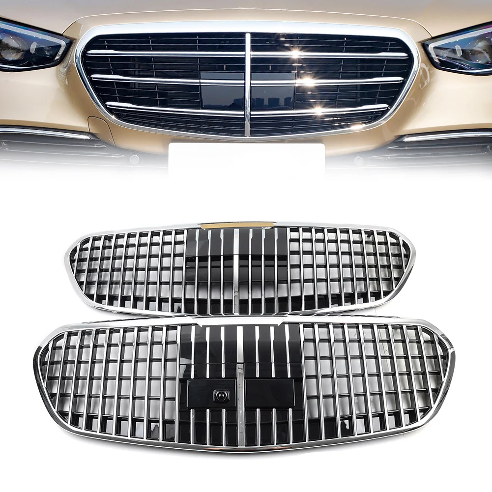 Car-Front-Bumper-Radiator-Hood-Grill-Grille-For-Mercedes-Benz-S-Class ...