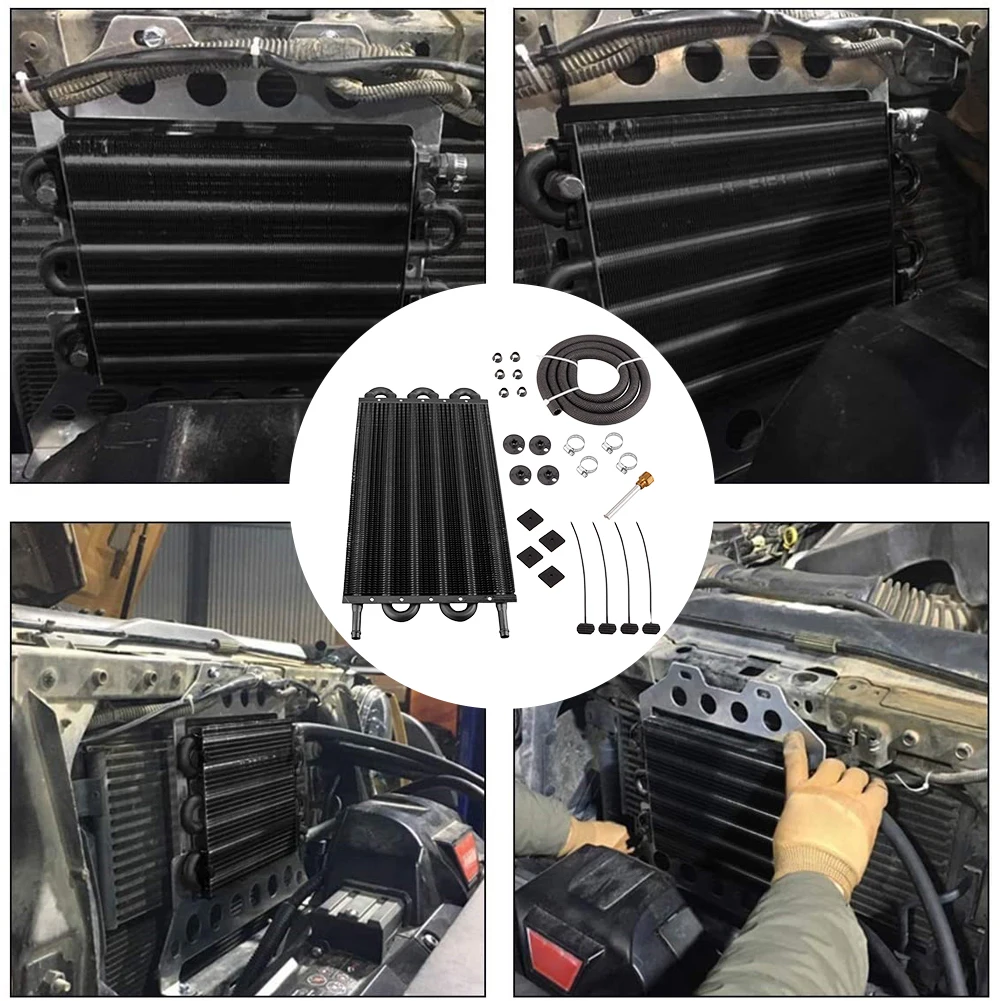 Auto-Manual-Radiator-Transmission-Oil-Cooler-4-Row-6-Row-8-Row-Aluminum ...