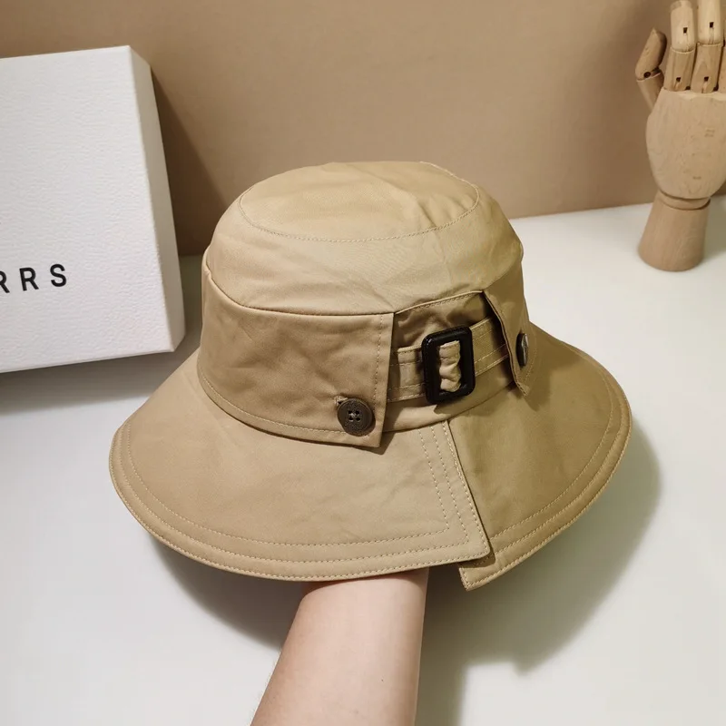 Deisgner Brand Belt Buckle Bucket Hat Spring Summer Women Sunscreen ...