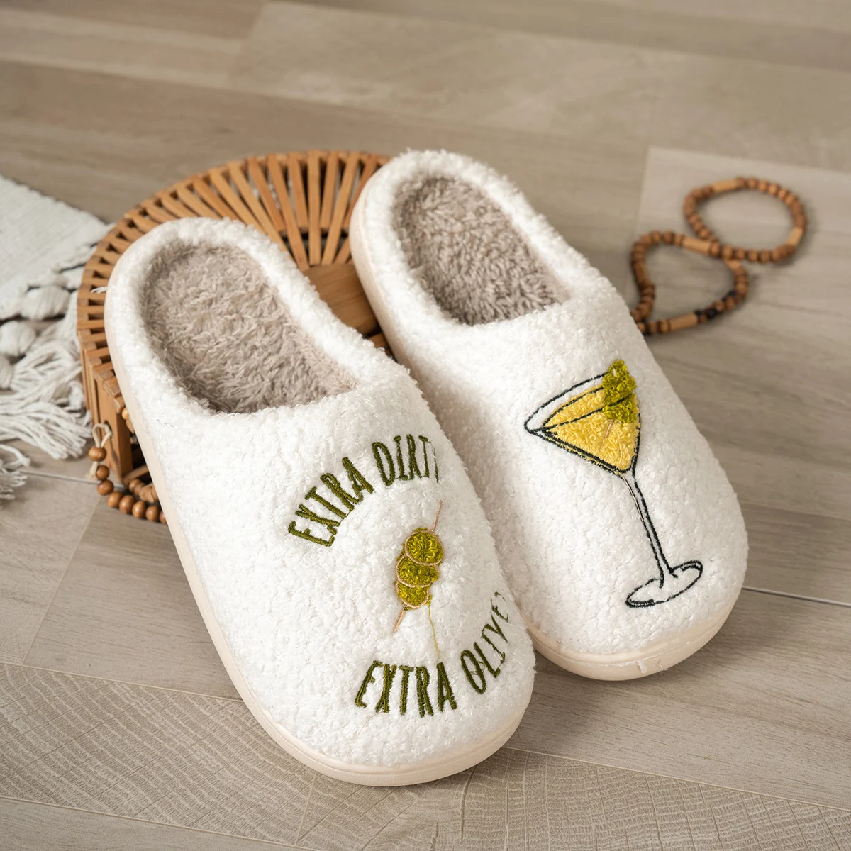 Dirty Martini Indoor Women's Slippers Mom Daughter Gift Extra Girl Home ...