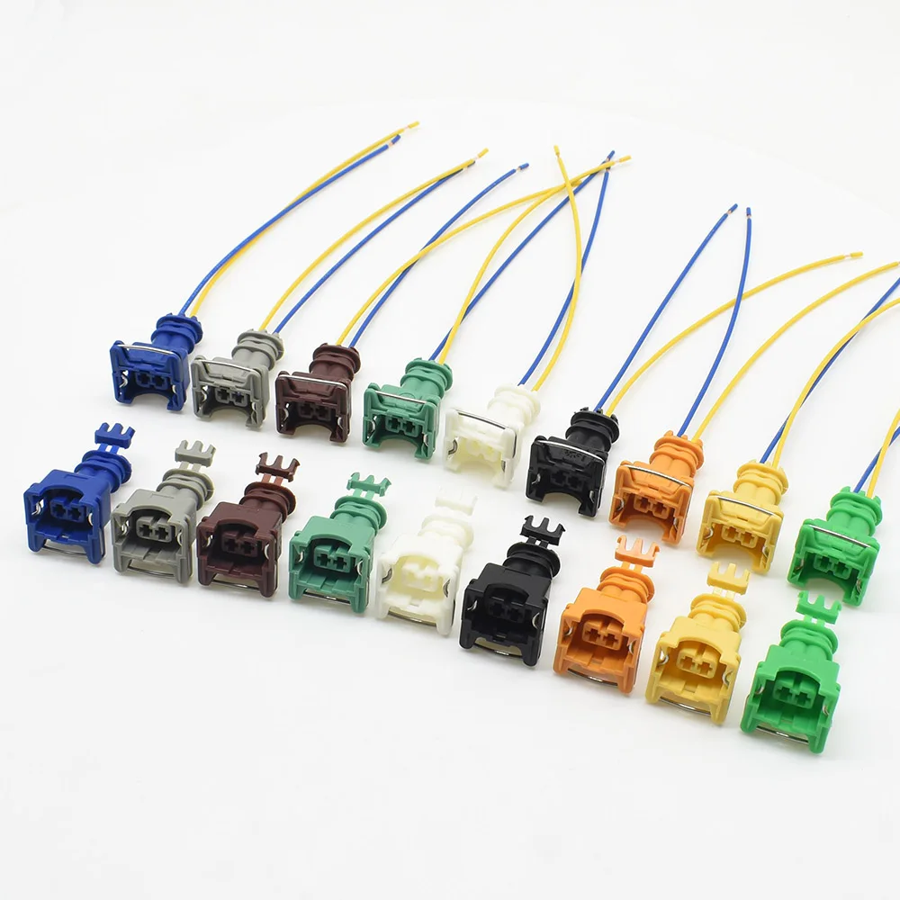 1-Set-2-Pin-EV1-Car-Fuel-Injector-Plug-Connector-Junior-Power-Timer-JPT ...