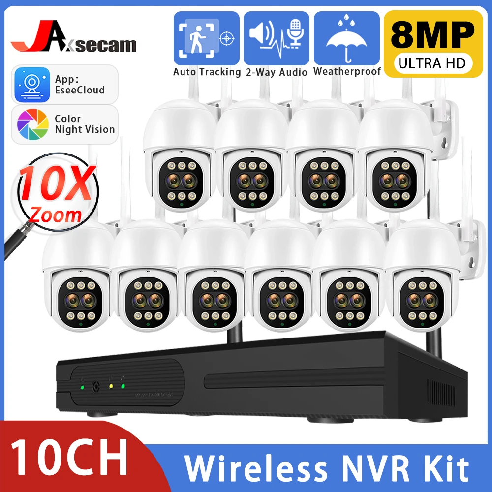 Sistema-de-videovigilancia-inal-mbrico-NVR-para-exteriores-Kit-de-c ...