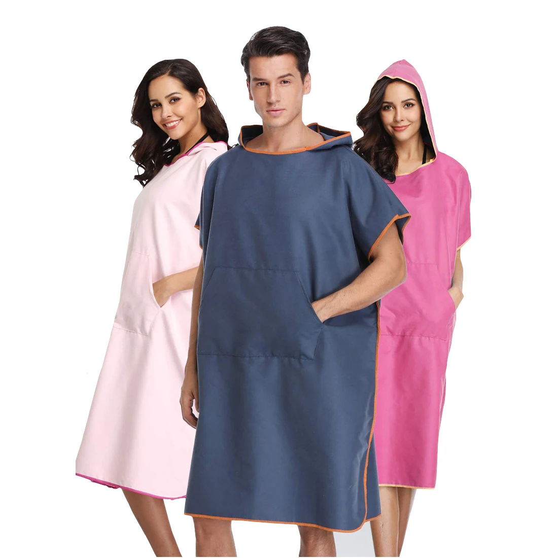 Unisex-Beach-Bathrobe-Microfiber-Surf-Poncho-Robe-Towel-Quick-Dry-Beach ...
