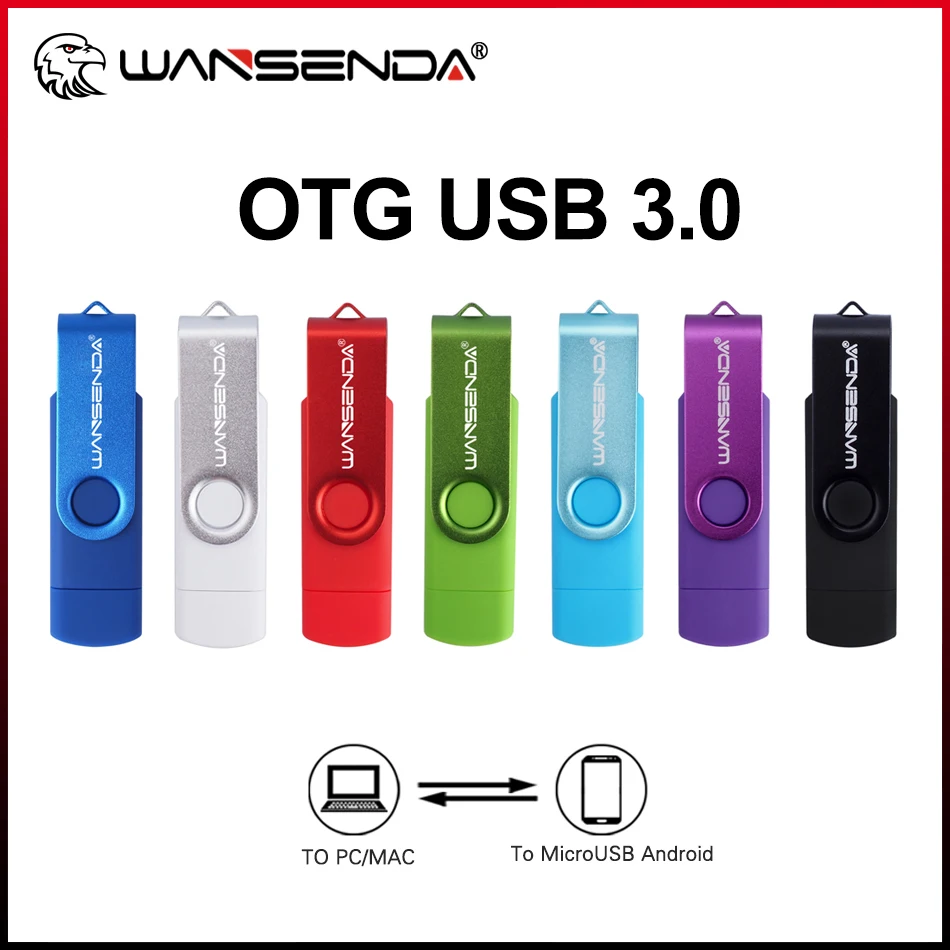 WANSENDA-OTG-USB-3-0-Flash-Drive-Metal-Pen-Drive-16GB-32GB-64GB-128GB ...