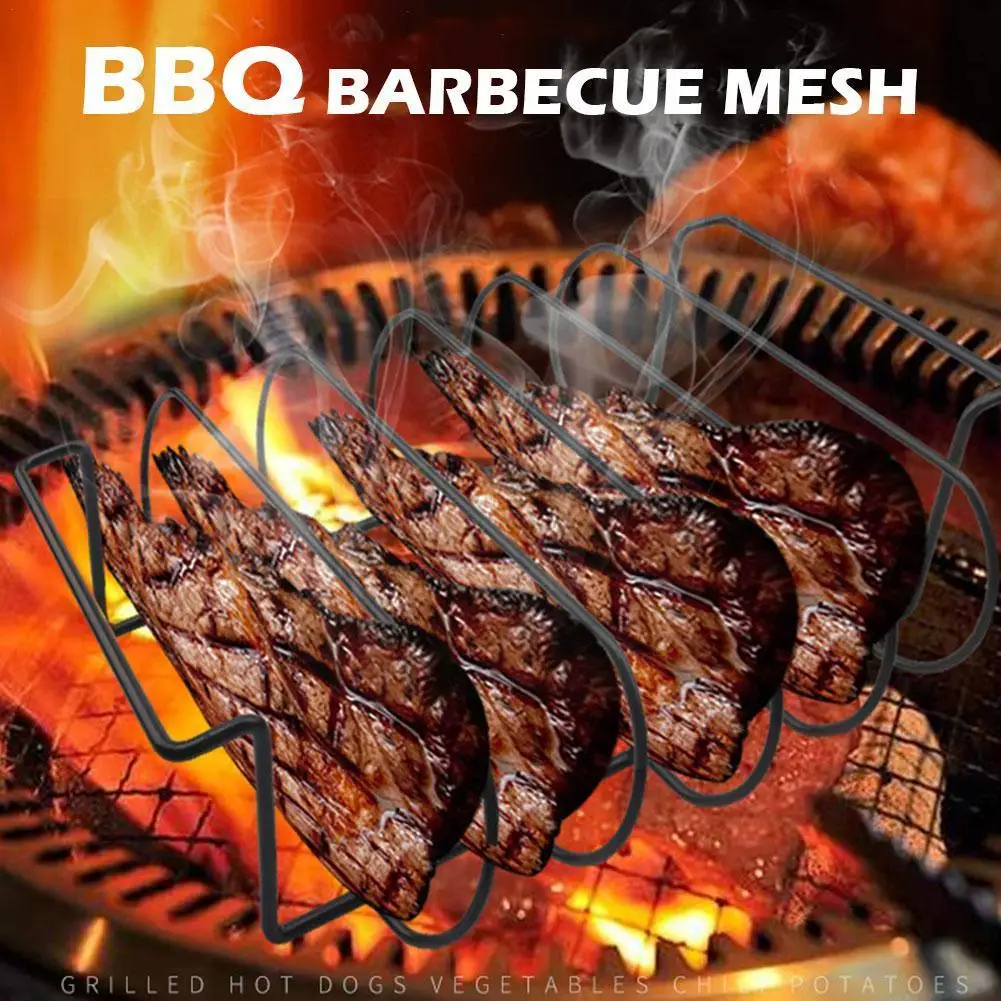 Nicht Stick BBQ Rib Rack Stehen Grill Steaks Racks Edelstahl Huhn ...