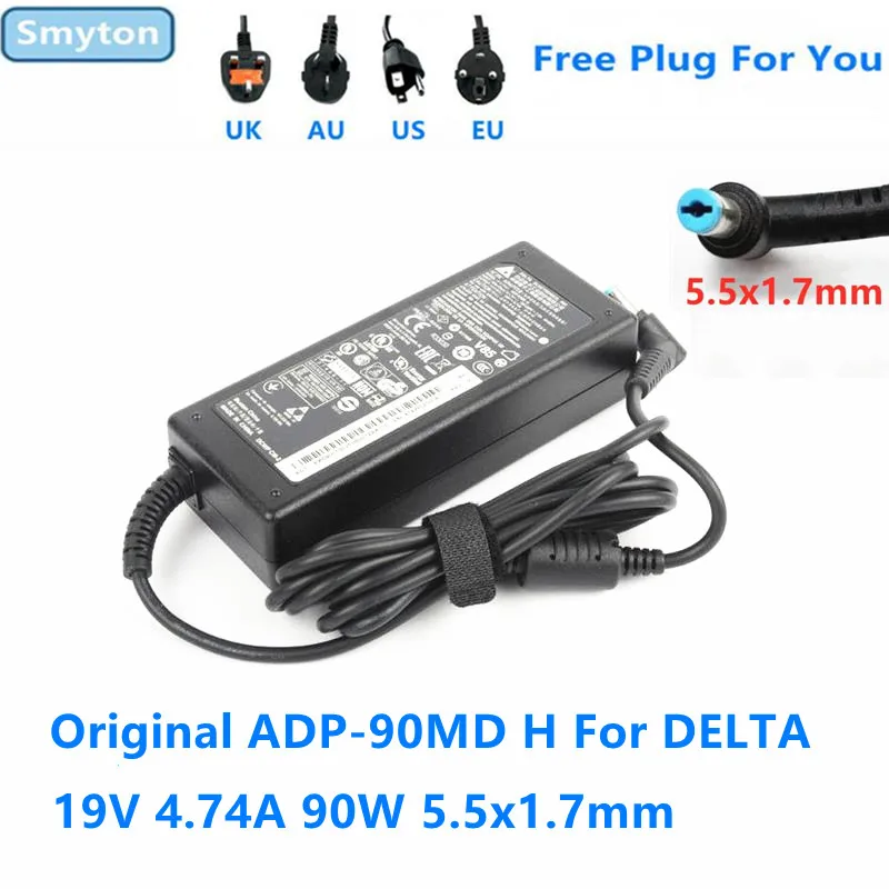 Original DELTA ADP-90MD H 19V 4.74A 90W 5.5x1.7mm ADP-90MD BB AC ...