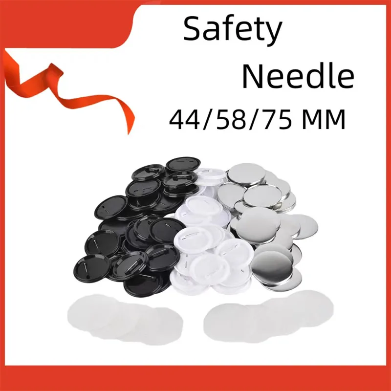 Plastic Bottom Safety Needle Badge Materials, Button Press Maker ...